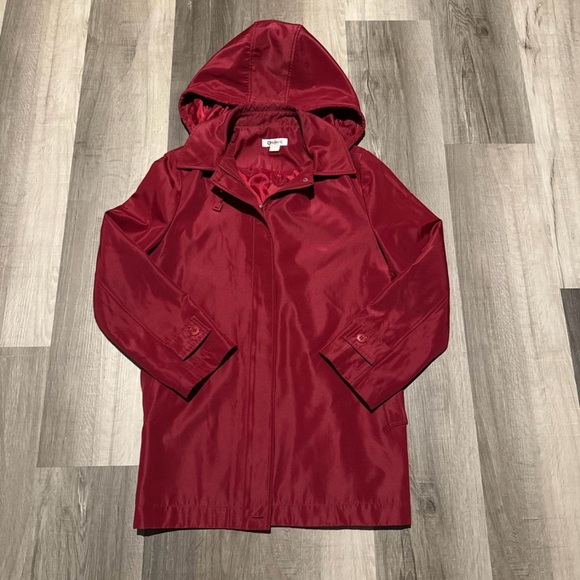Jackets & Coats | Red Hooded Raincoat | Poshmark